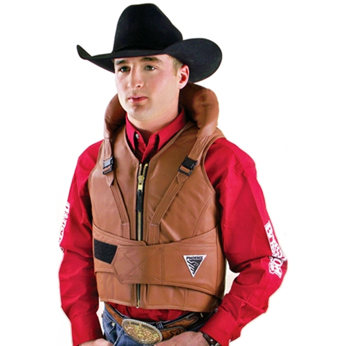 Colored Leather Rodeo Safety Vest | Barstow Pro Rodeo Equipment