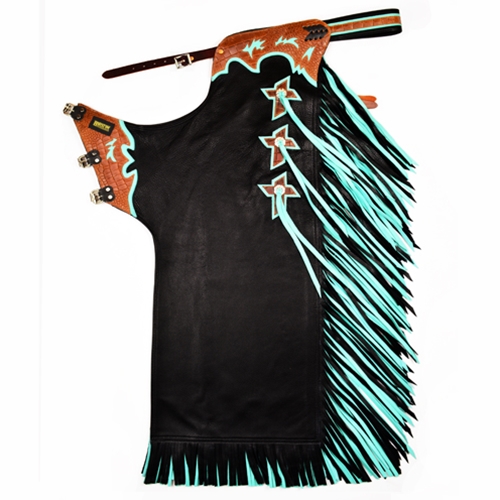Custom Black Rodeo Chaps 100-44 | Barstow Pro Rodeo Equipment